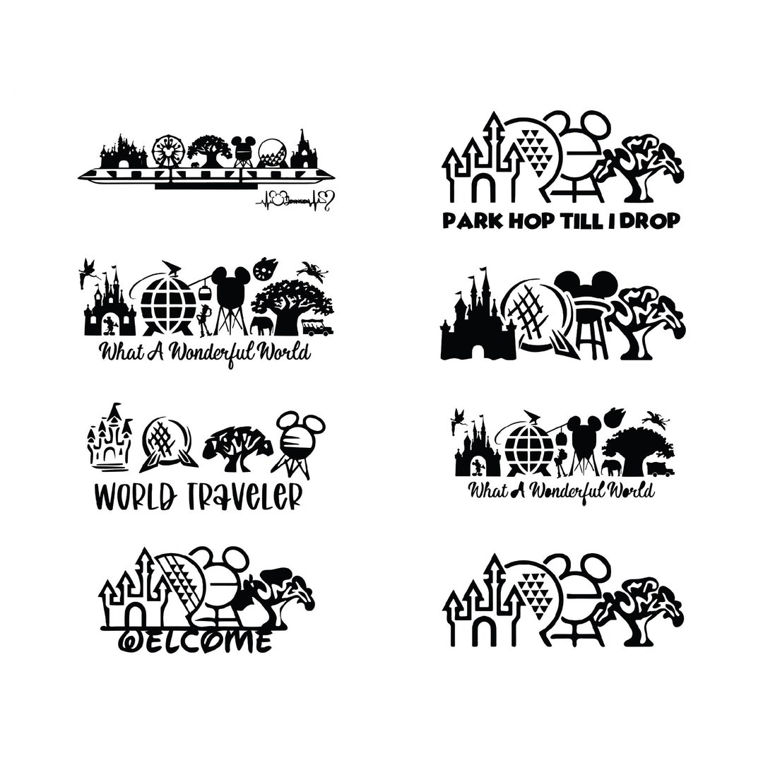 Theme Park SVG, Magical Svg, Castle, Trip SVG, What a Wonderful World ...