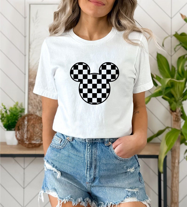 Checkered Mickeyy Svg Png, Checkered Mouse, Mouse and Friends Checkered ...