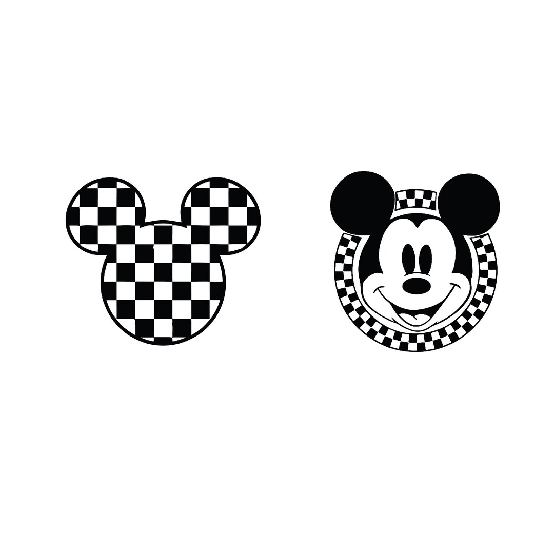 Checkered Mickeyy Svg Png, Checkered Mouse, Mouse and Friends Checkered ...