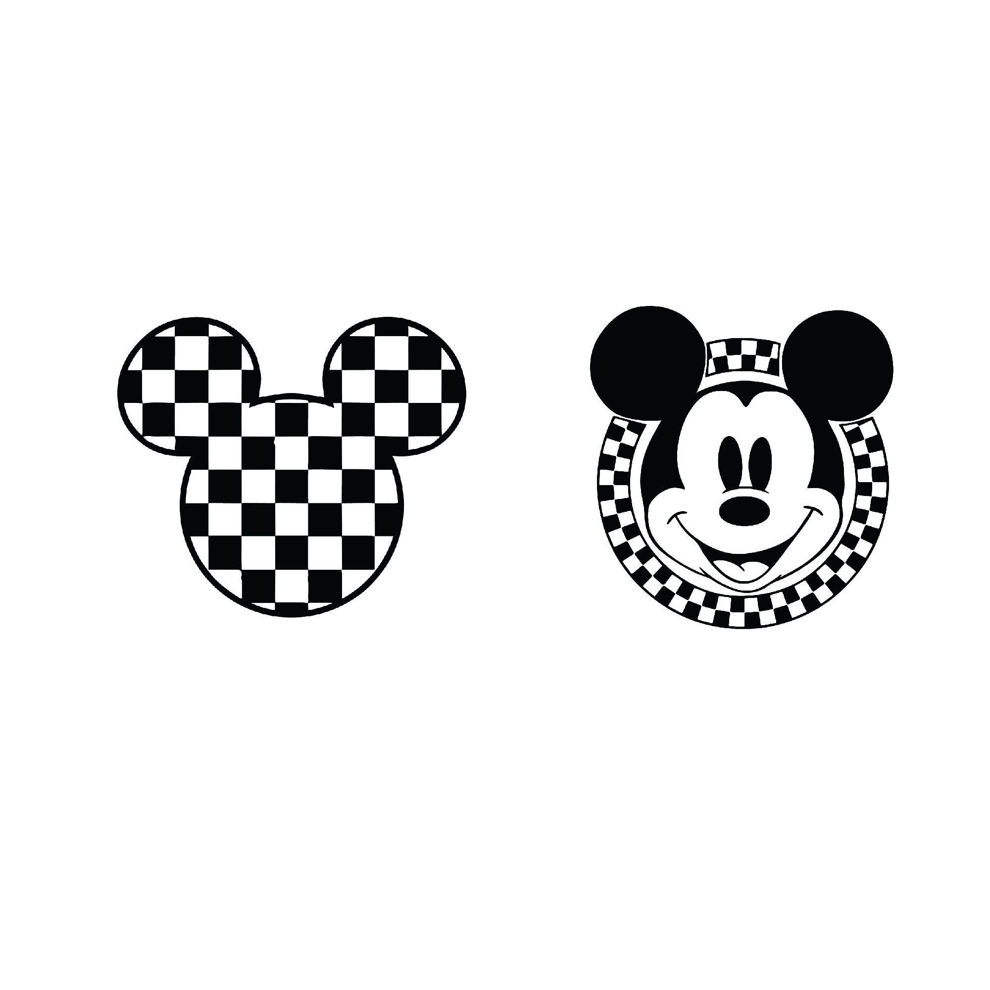 Checkered Mickeyy Svg Png, Checkered Mouse, Mouse and Friends Checkered ...