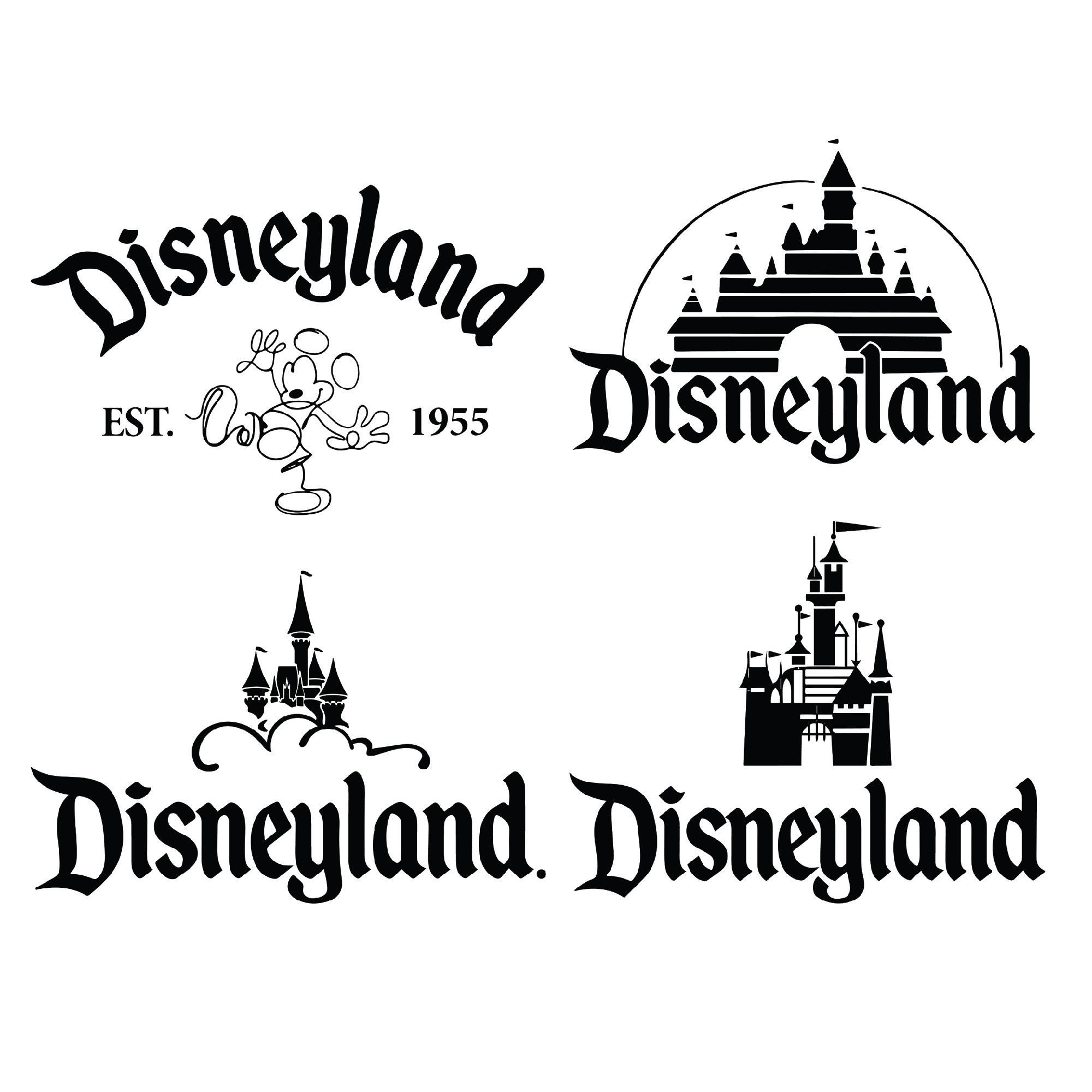 Disneyland Text SVG, Disneyland Alphabet SVG, Disneyland Font Svg ...