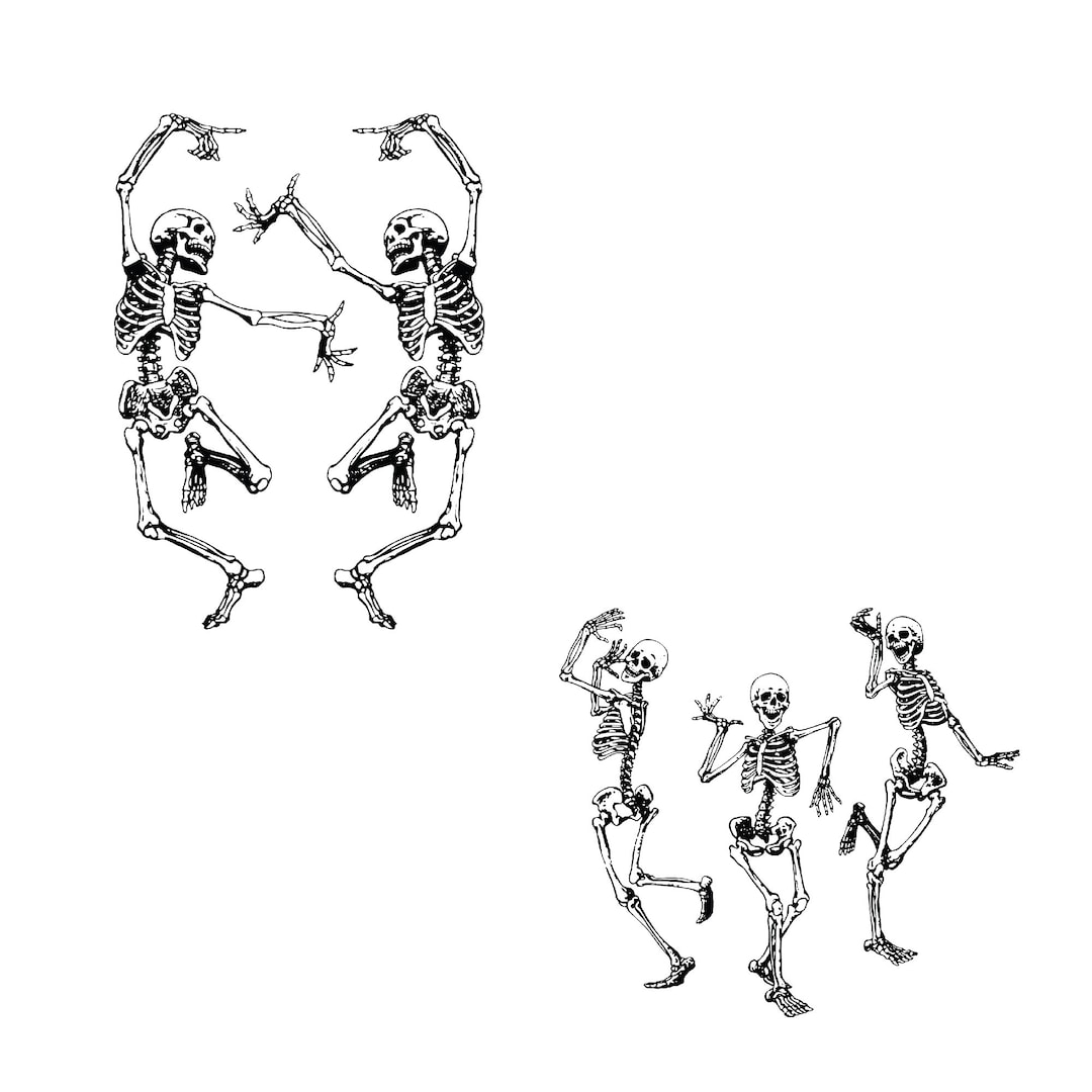 Dancing Skeletons Svg, Skeleton Funny Dance SVG, Skeleton SVG ...