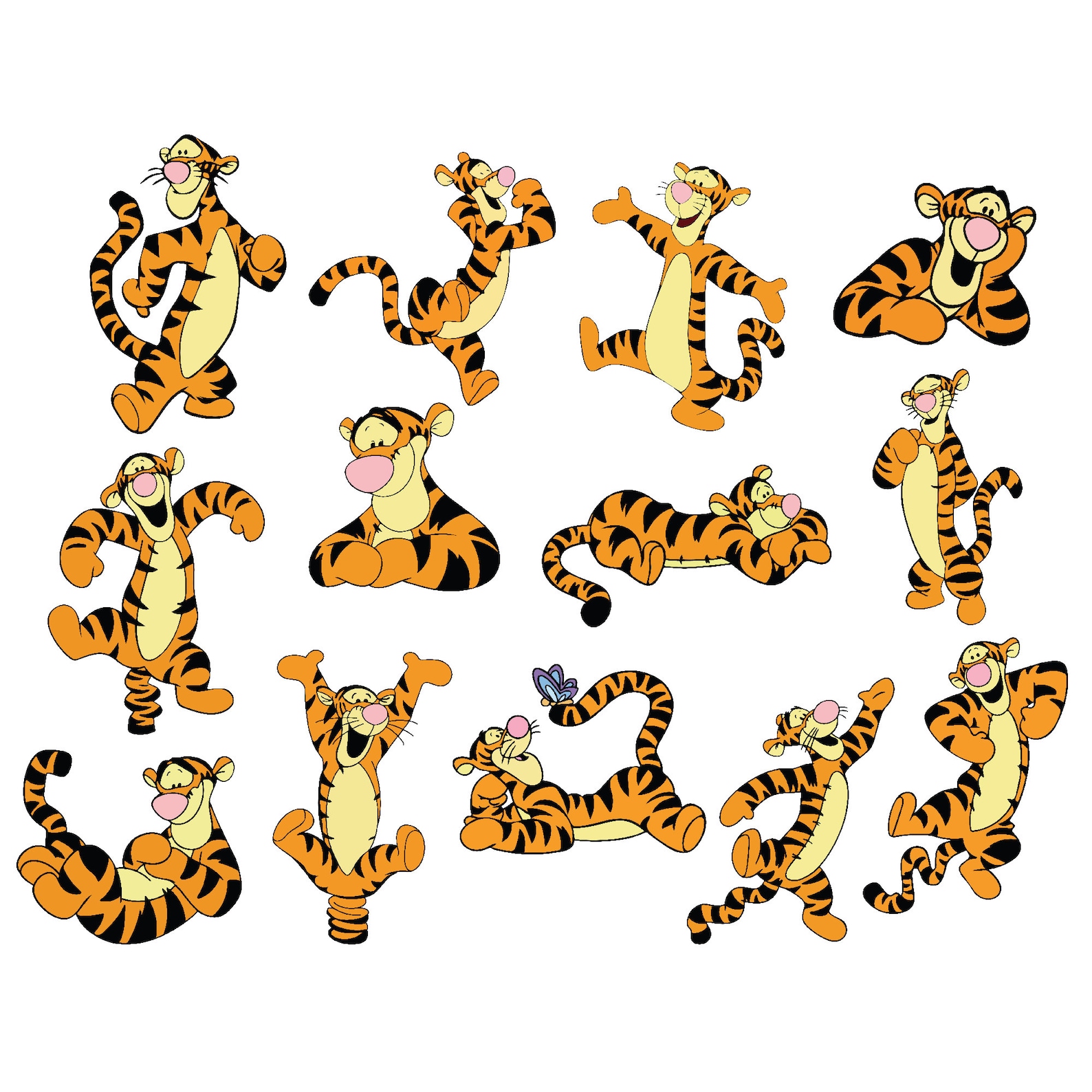 Tigger Svg Bundle, Tigger Svg, Tigger Cut File, Tigger Face Svg ...