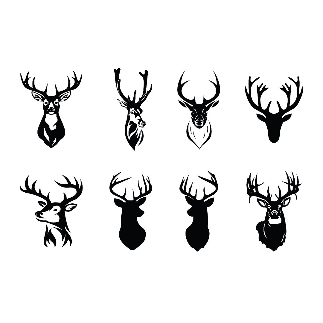 Deer Svg, Deer Png, Deer Antlers Svg, Deer Hunting Svg, Deer Head SVG ...