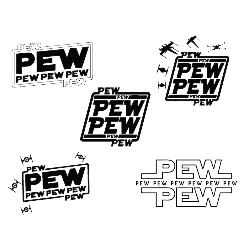 Pew Pew Pew SVG Star Wars SVG, Force With You SVG, Star Wars Svg, Star ...