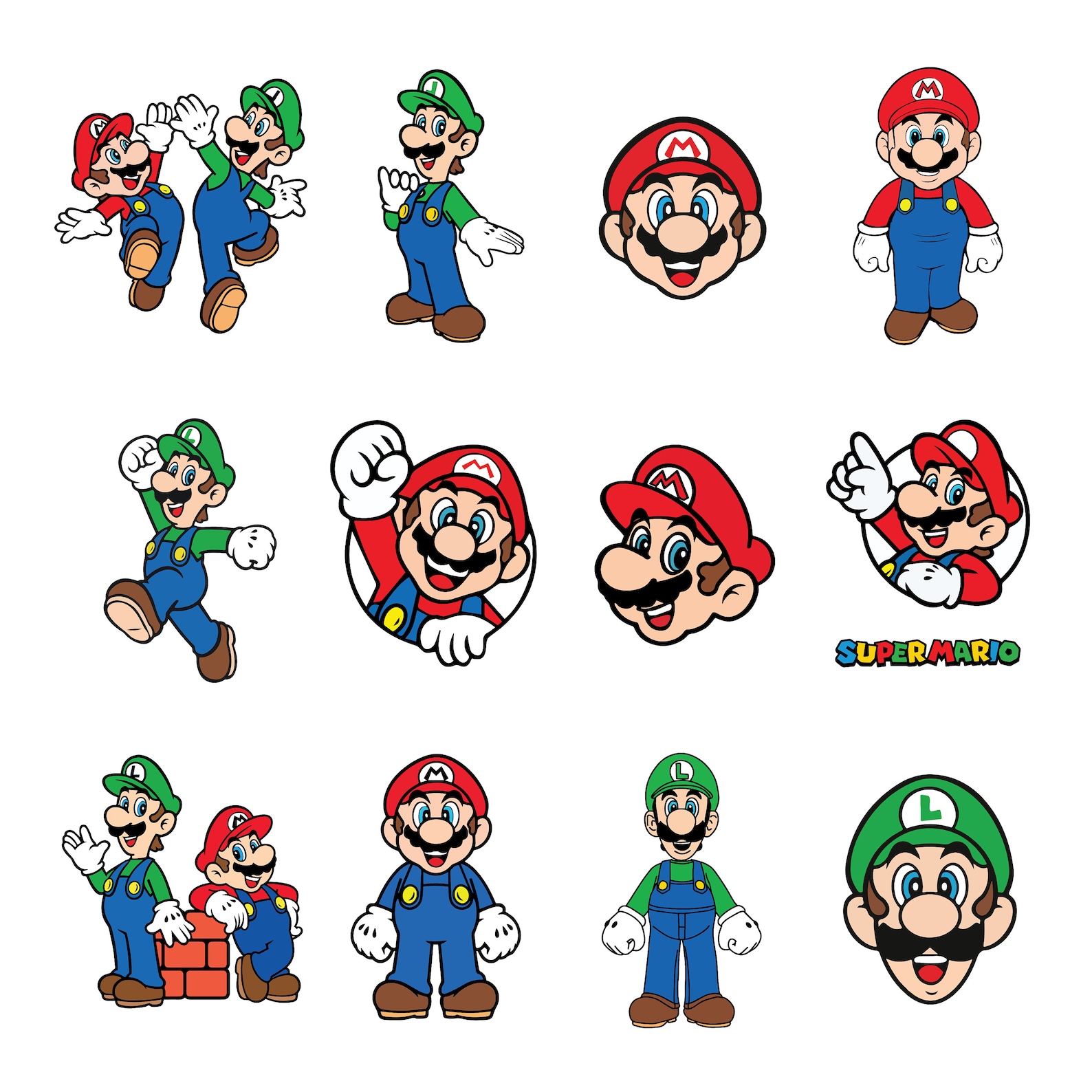 Super Mario Svg, Mario Svg Bundle, Mario Bros Svg, Super Mario Ornament ...