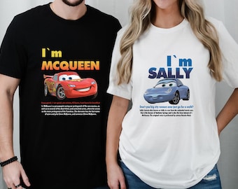 Cars Matching Shirt, Mcqueen and Sally Couple T-shirt, Kachow L ...