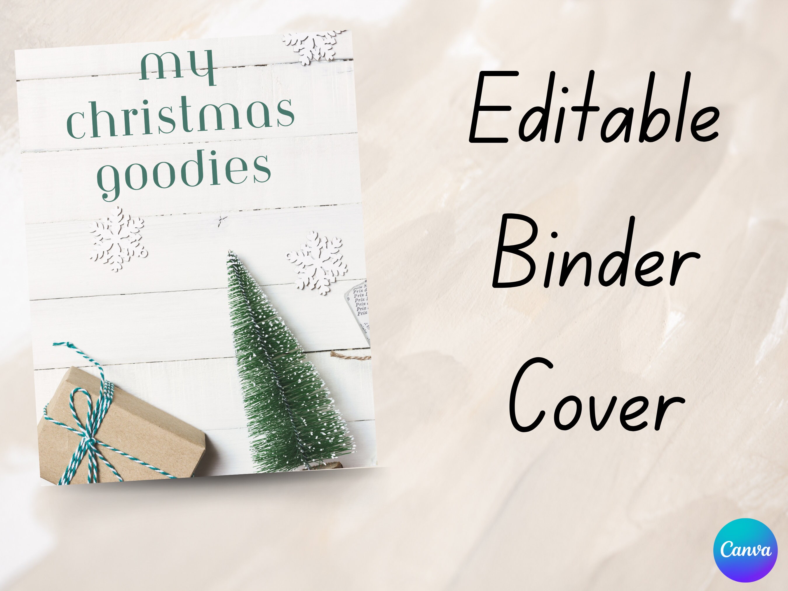 Editable and Printable Christmas Recipe Book Pages - Etsy