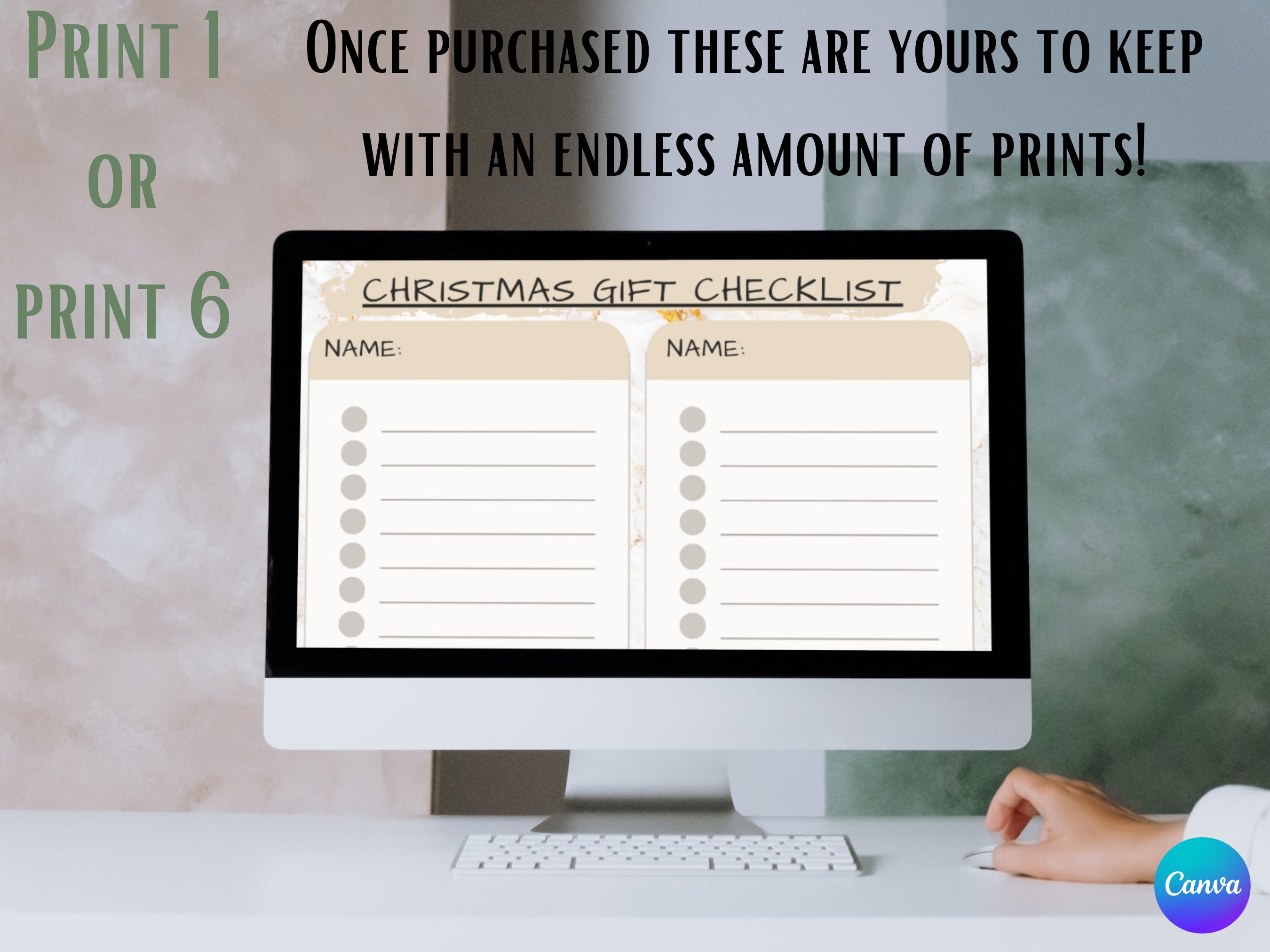Christmas Checklist| Christmas Planner| Holiday Organizer| Canva ...