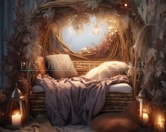 Newborn Digital Backdrop Balloon, Baby Digital Background, Newborn ...