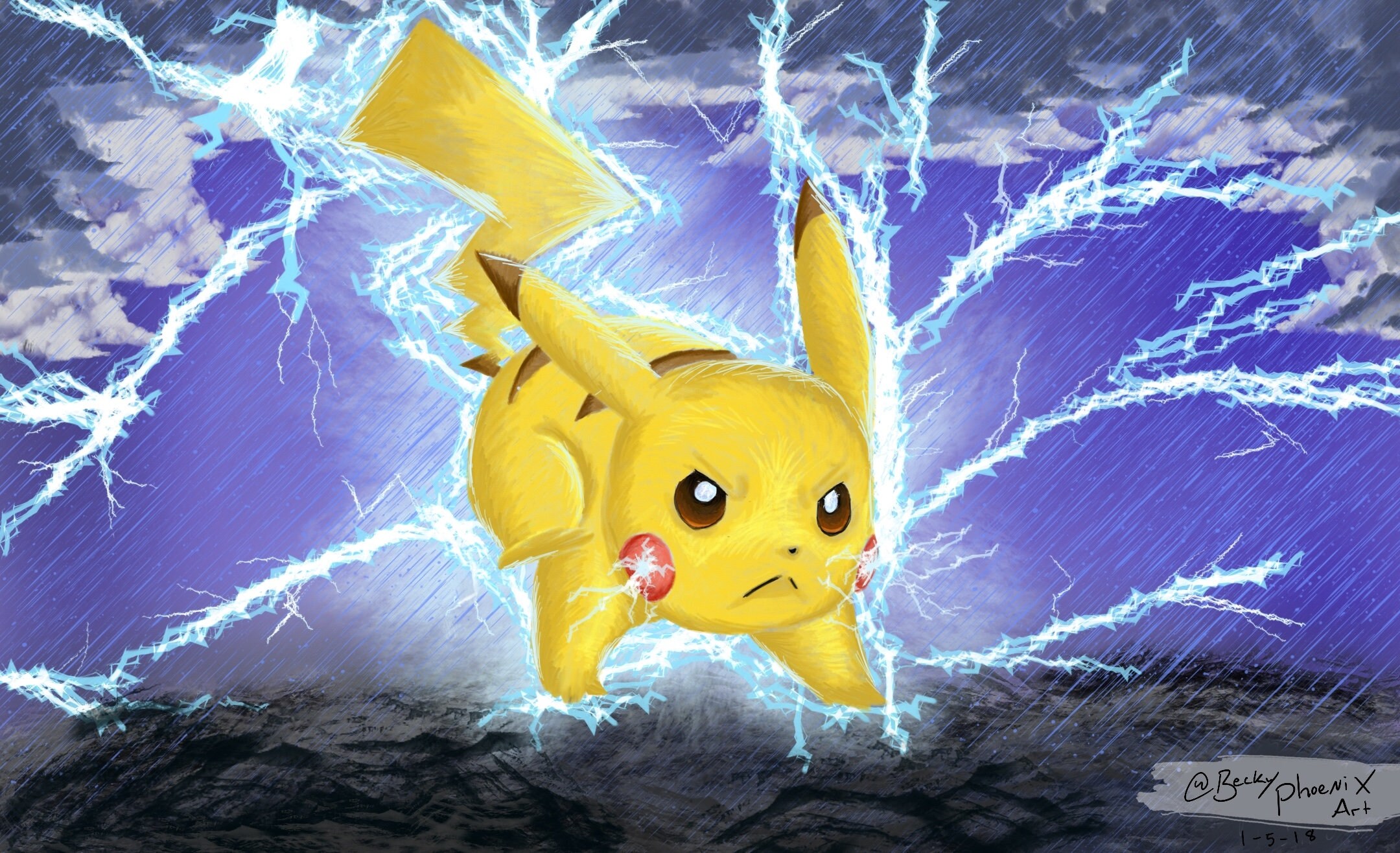 Pikachu's Lightning 8 X 10 Photo Print - Etsy