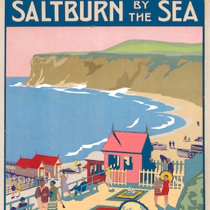 Saltburn by the Sea Print - Etsy
