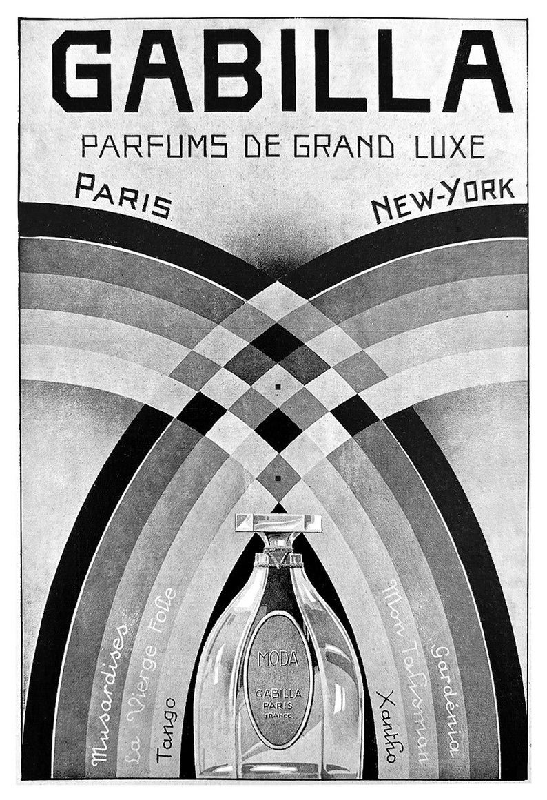 Art Deco Gabilla Perfume Print - Etsy
