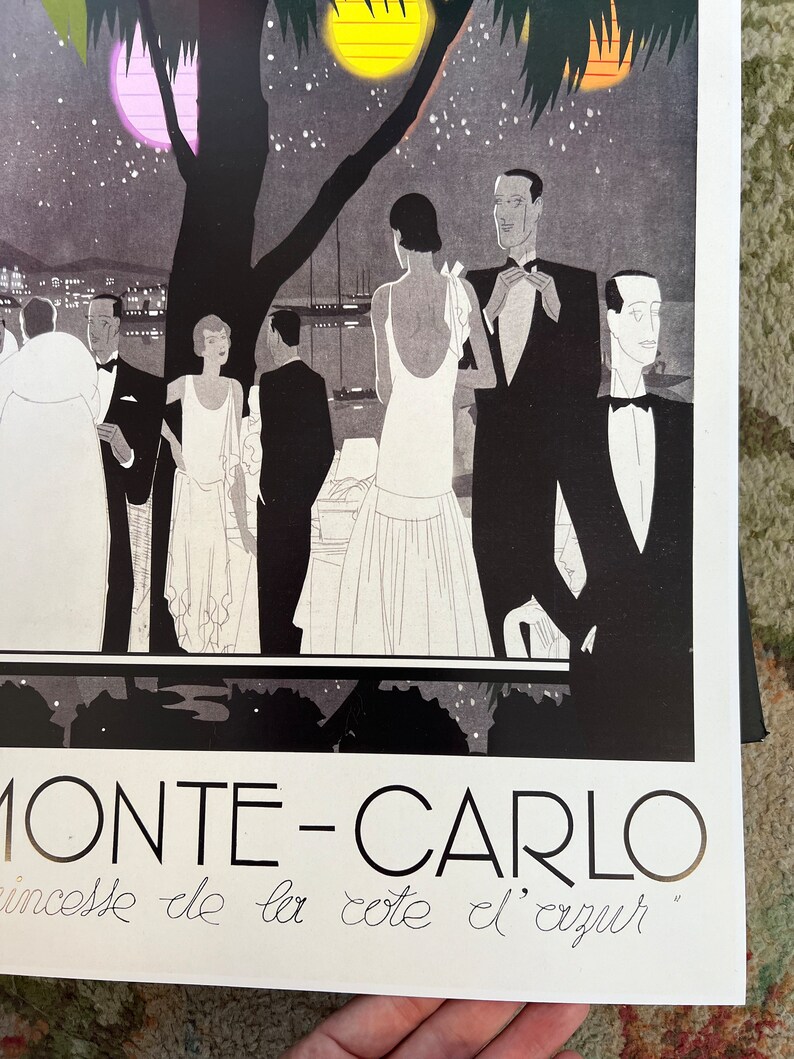 Monte Carlo Cocktail Party Poster / Print - Etsy