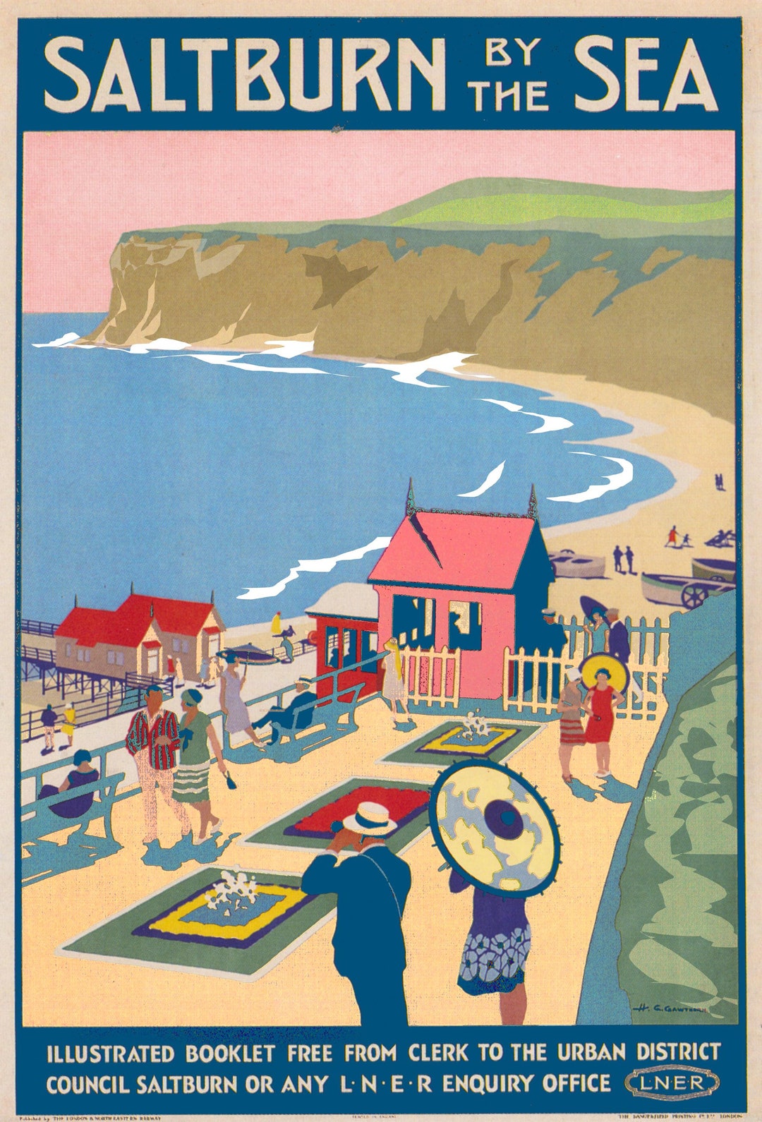 Saltburn by the Sea Print - Etsy