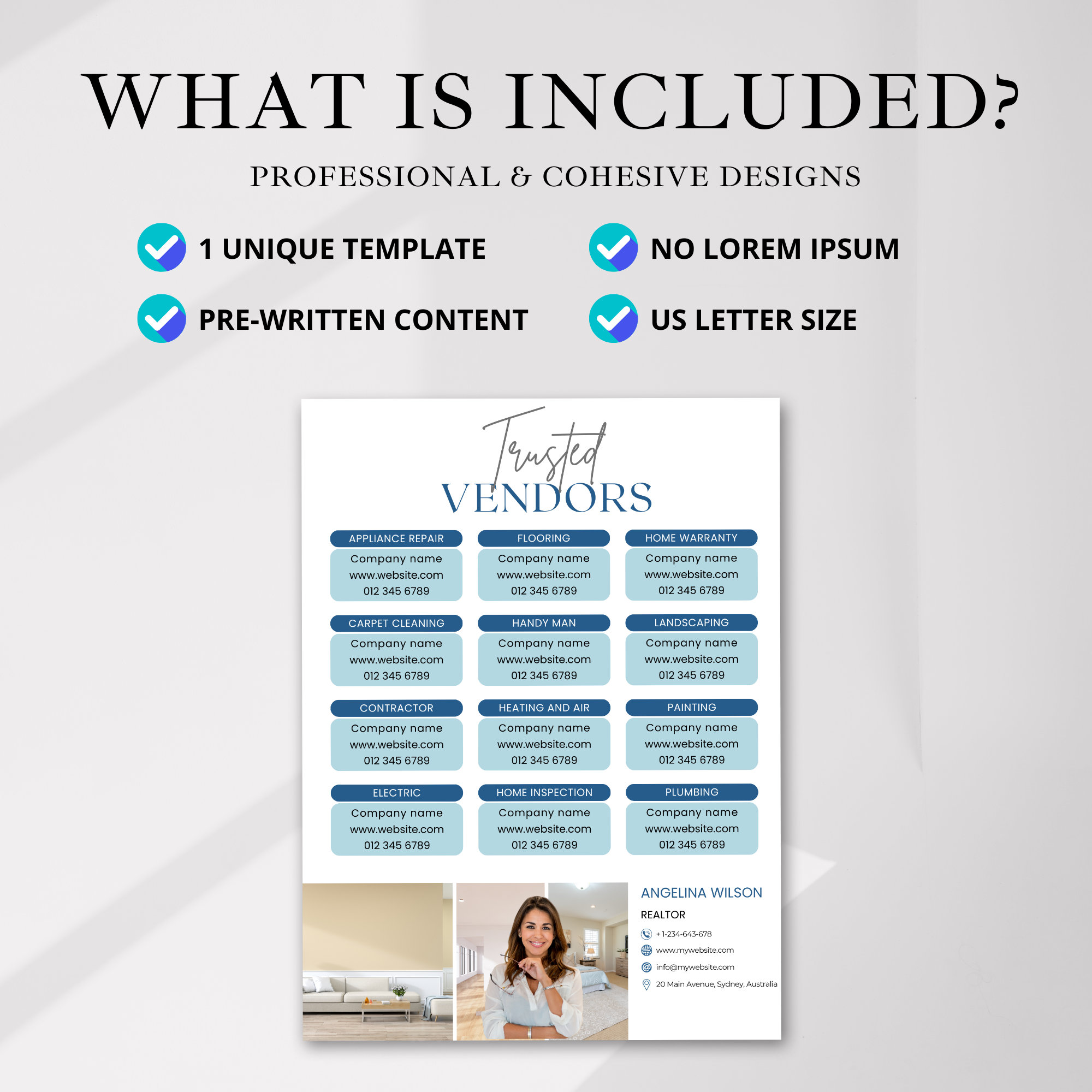 Trusted Vendor, Vendor Template, Real Estate Agent, Realtor Referrals ...