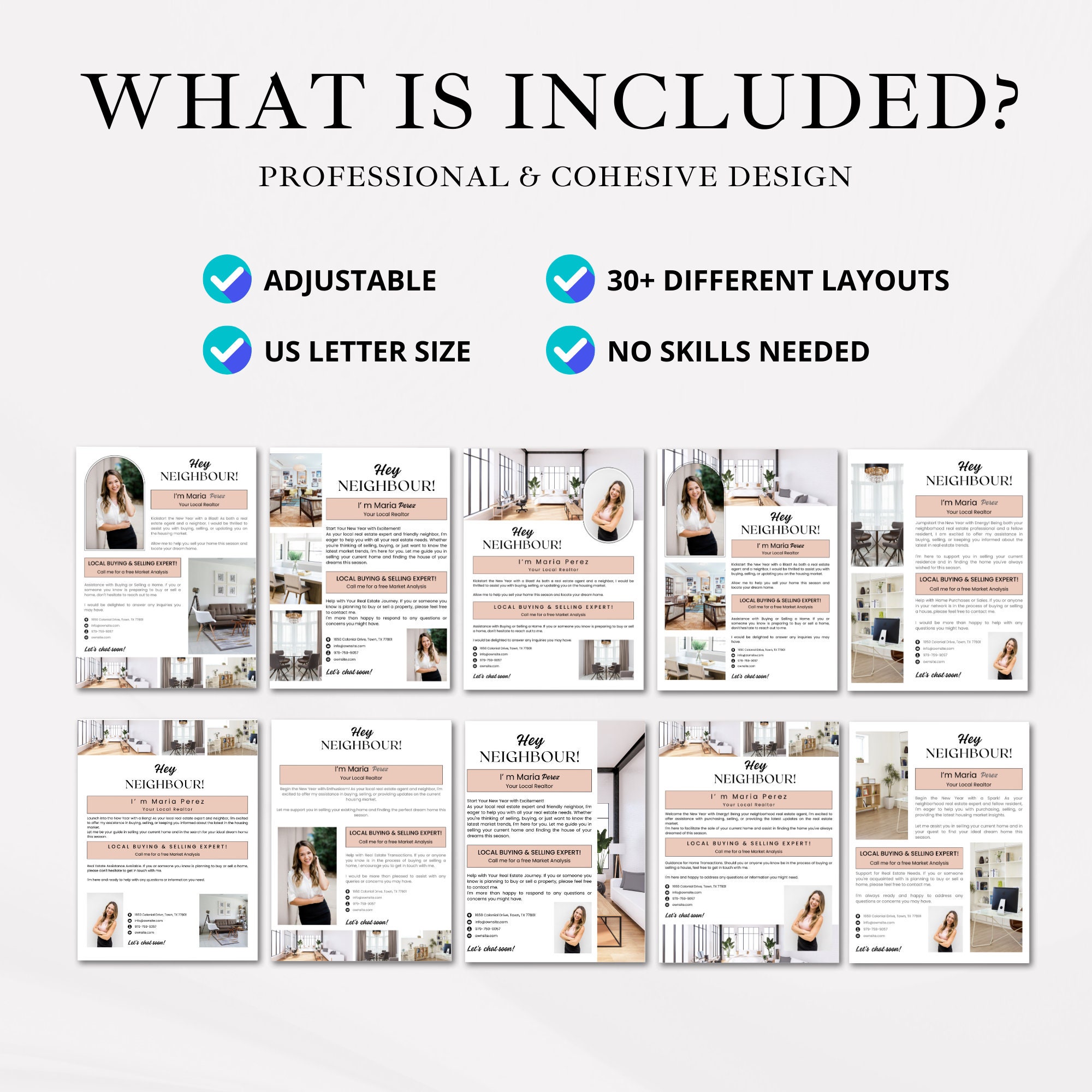 HUGE BUNDLE: Realtor Introduction Flyer, Real Estate Introduction Flyer ...