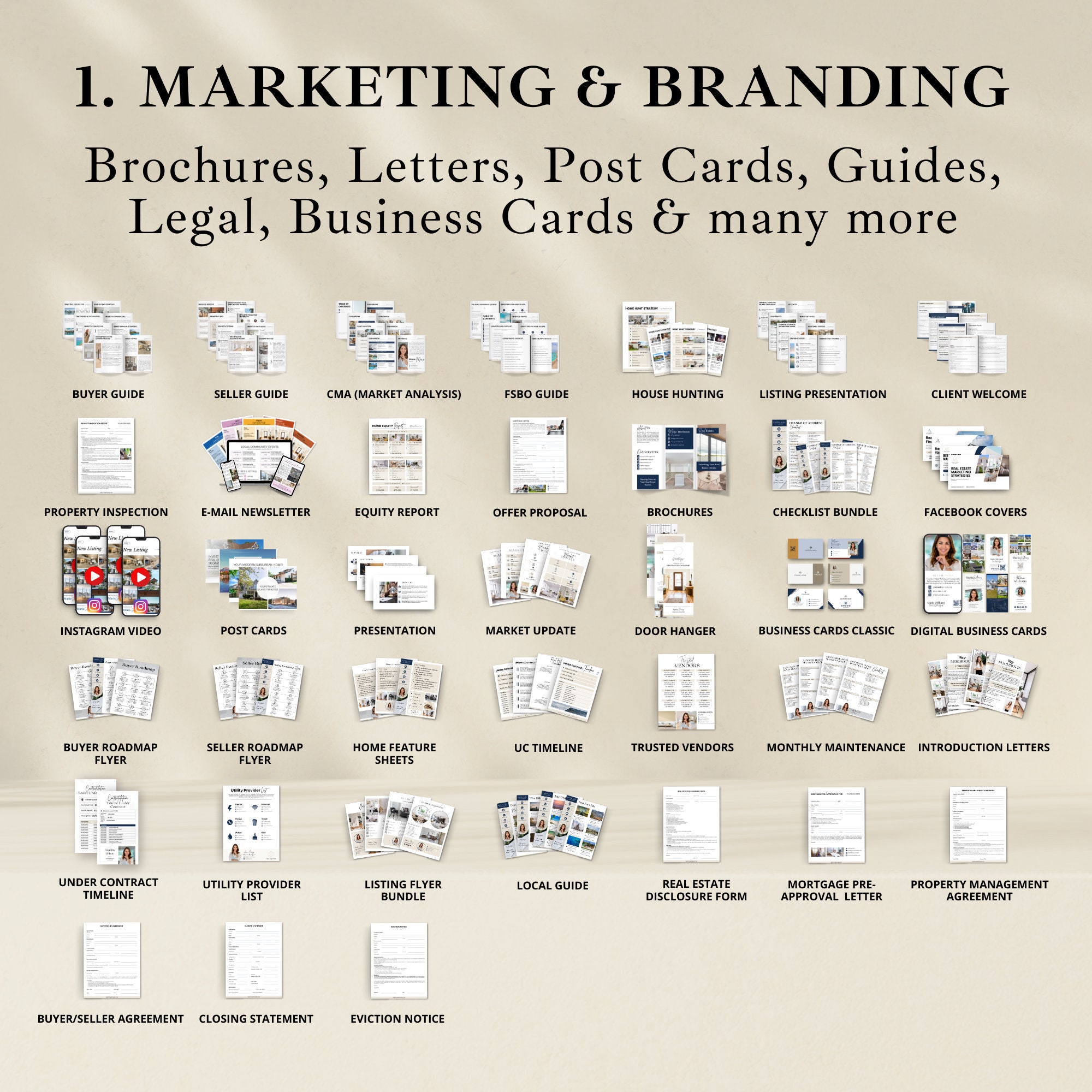 2024 ULTIMATE MEGA Bundle: Real Estate Bundle, Canva Templates, Real ...