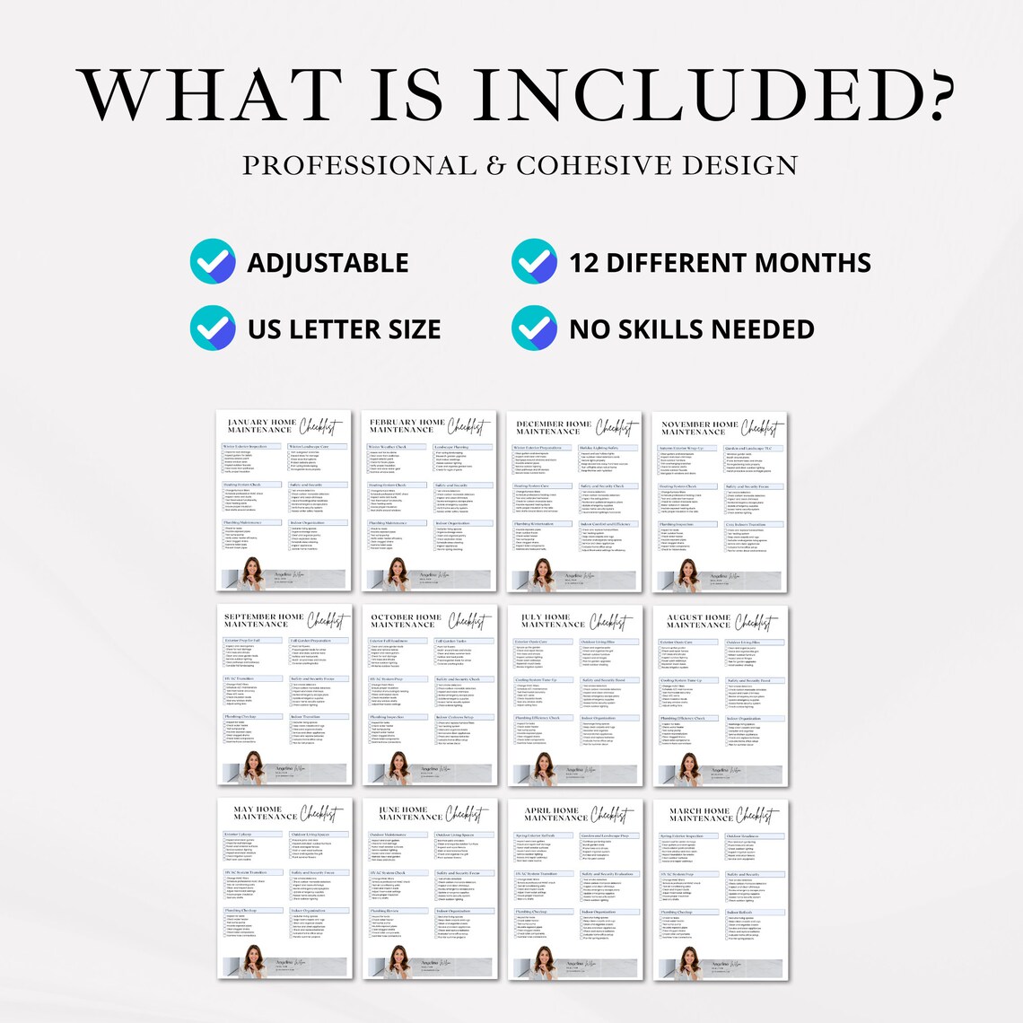 BIG BUNDLE: Monthly Maintenance Checklist Bundle for Realtors and ...
