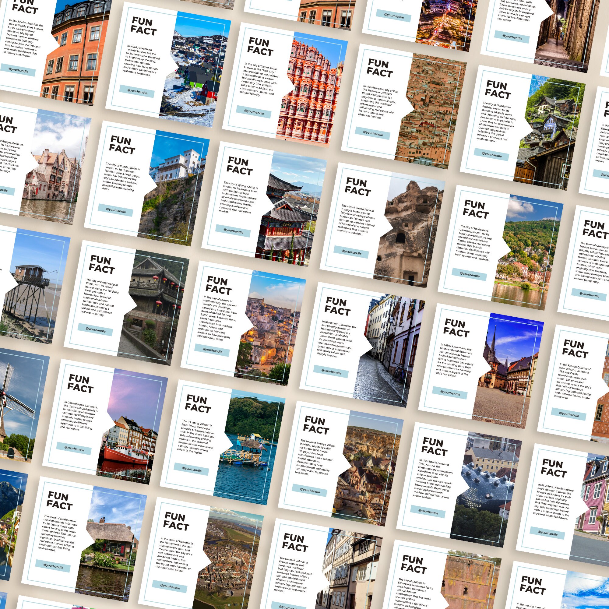 UNIQUE Real Estate Fun Facts, Real Estate Fun Facts, Fun Facts Canva ...