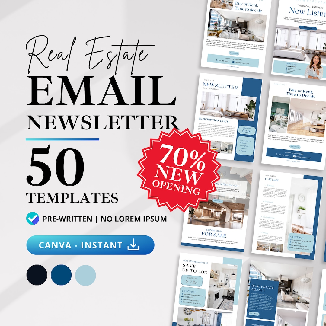 Real Estate Email Marketing Templates, Realtor Marketing, Realtor ...