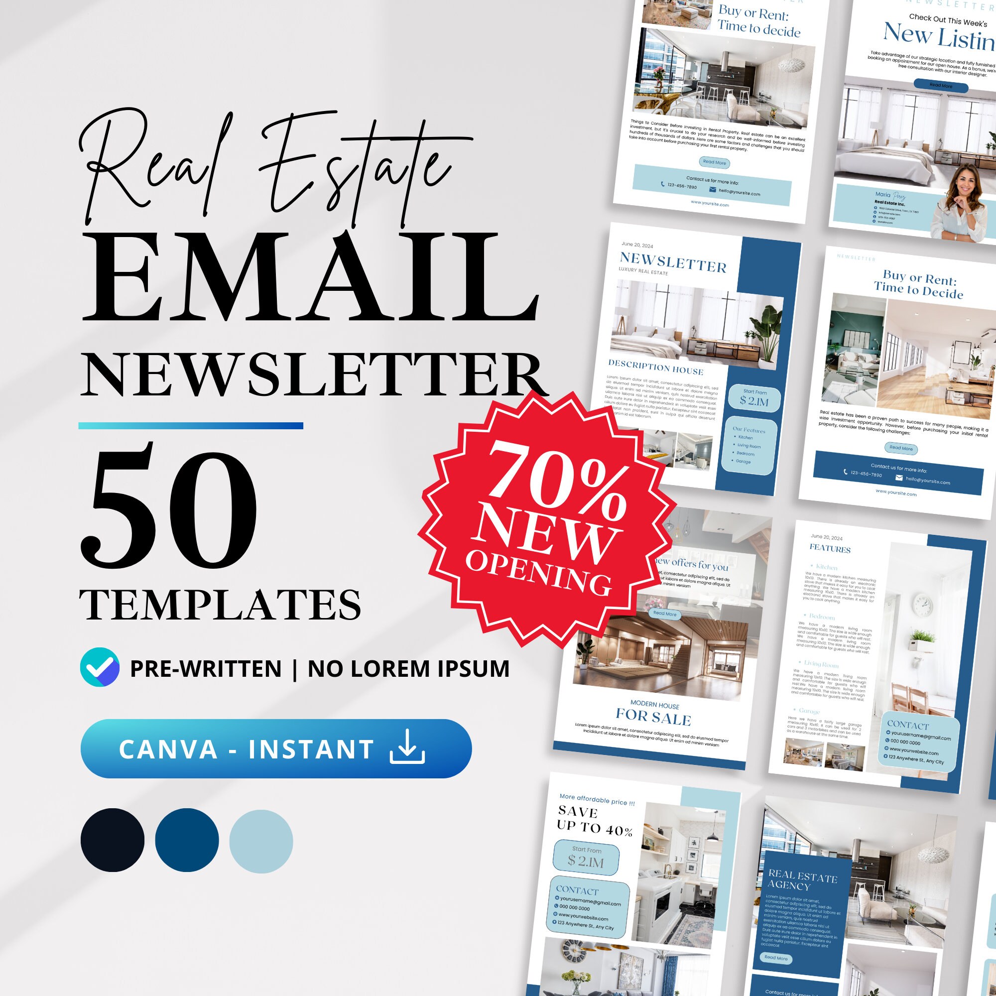 Real Estate Email Marketing Templates, Realtor Marketing, Realtor ...