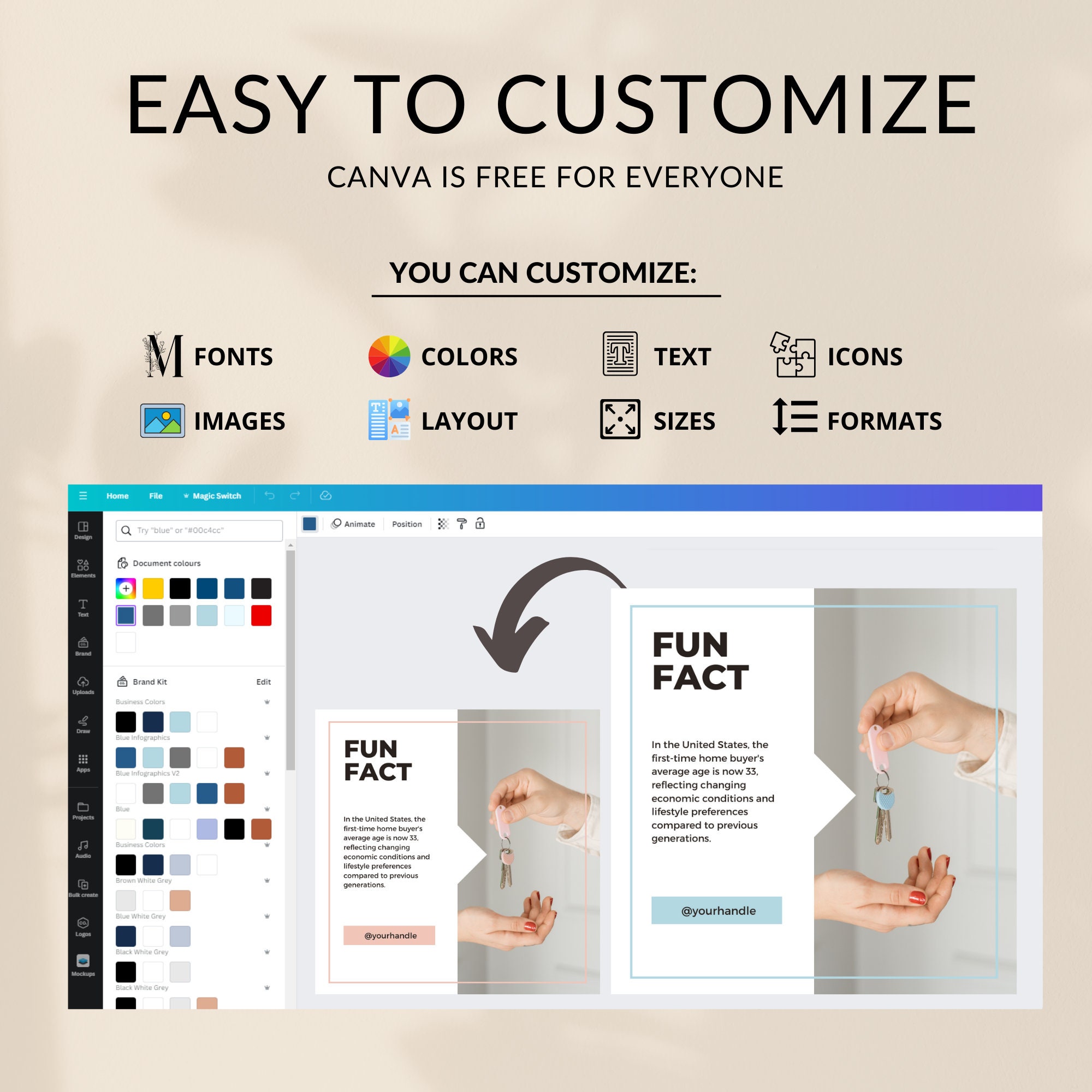 UNIQUE Real Estate Fun Facts, Real Estate Fun Facts, Fun Facts Canva ...