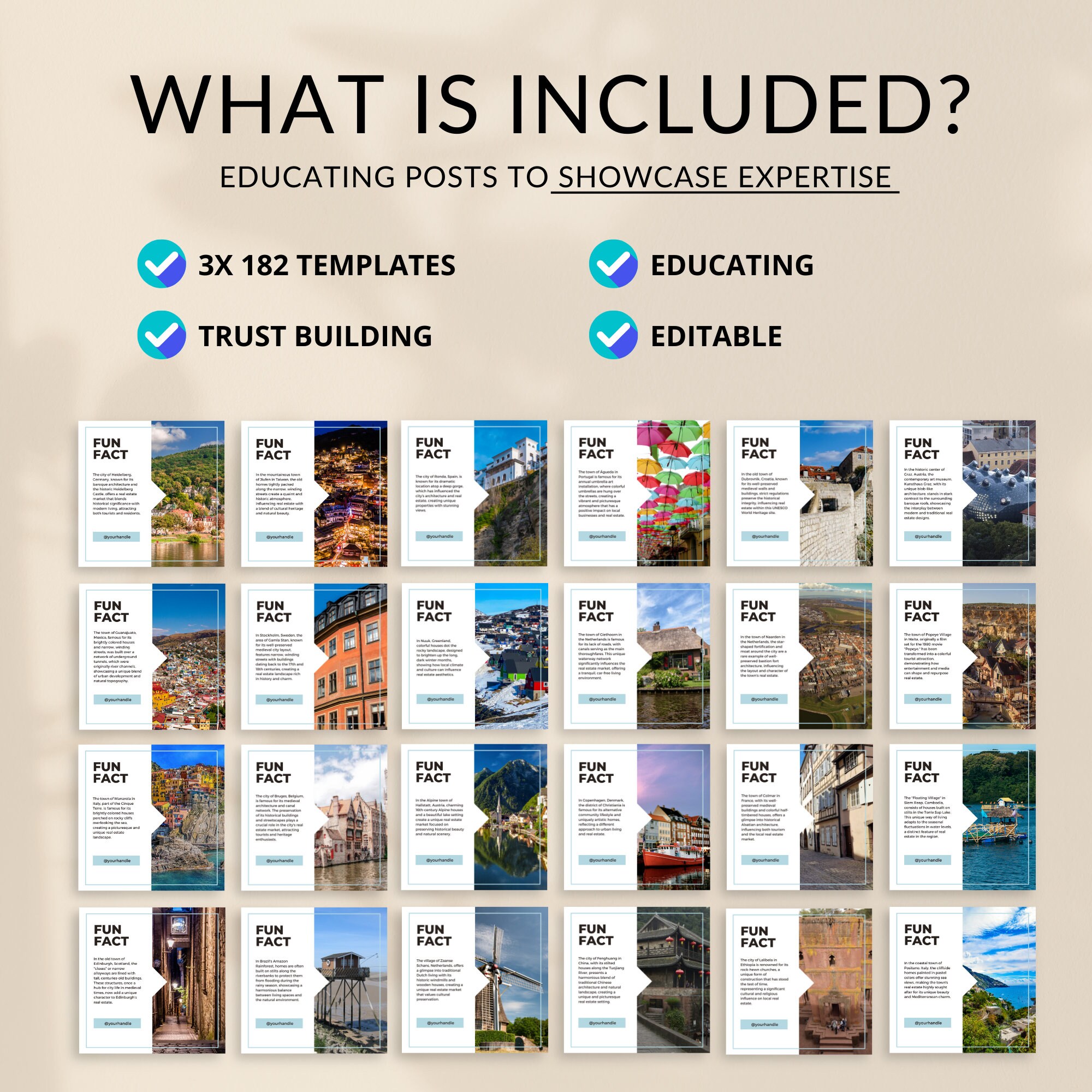 UNIQUE Real Estate Fun Facts, Real Estate Fun Facts, Fun Facts Canva ...