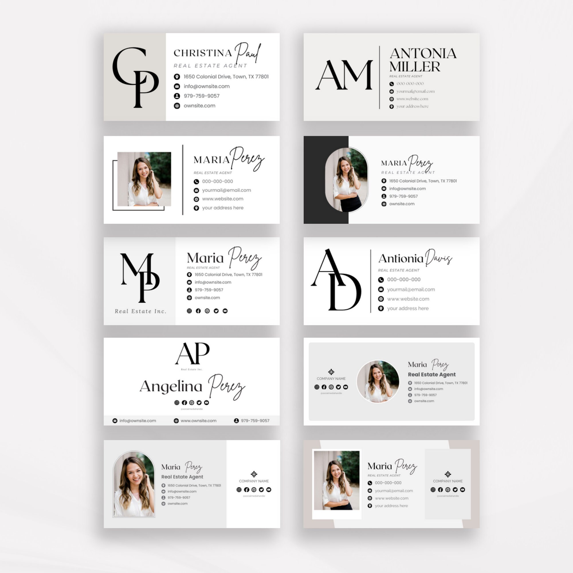 MEGA EMAIL SIGNATURE Bundle, Email Signature Templates, Canva Signature ...