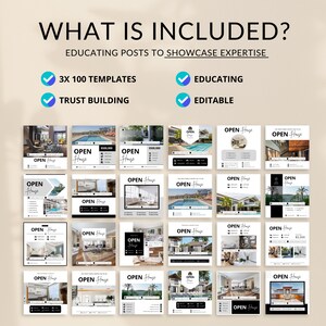 MEGA Open House Instagram Bundle, Instagram Canva Real Estate, Estate ...