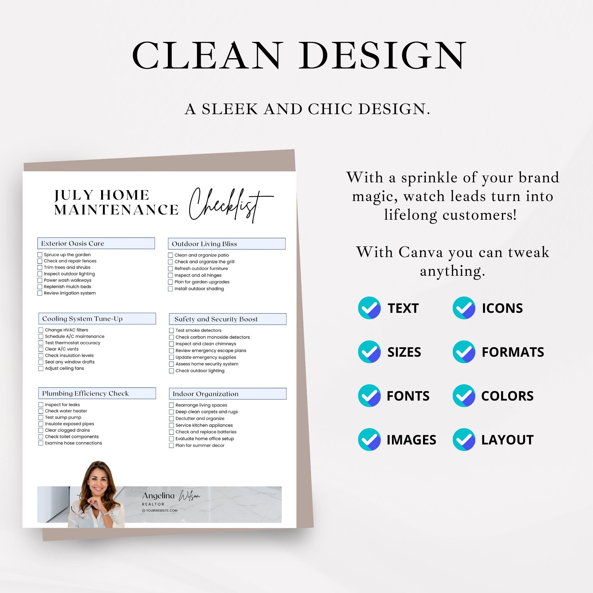 BIG BUNDLE: Monthly Maintenance Checklist Bundle for Realtors and ...