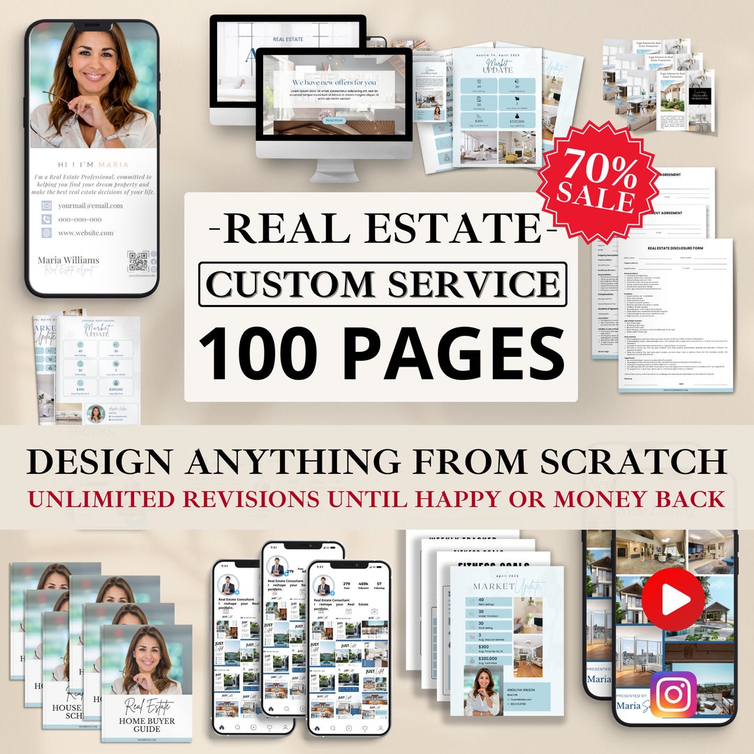Premium 100-page Custom Design Package Tailored to Your - Etsy