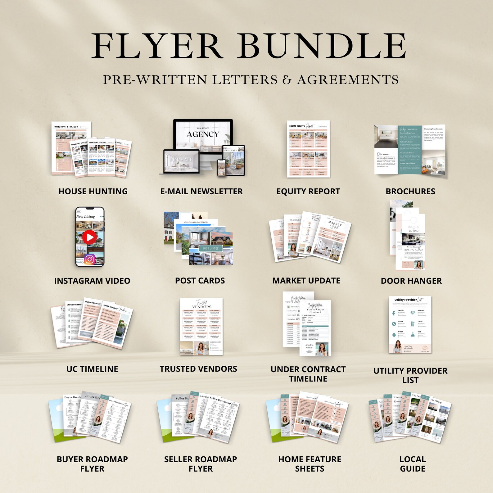 2024 MEGA BUNDLE: Realtor Marketing Toolkit, Real Estate, Textable ...