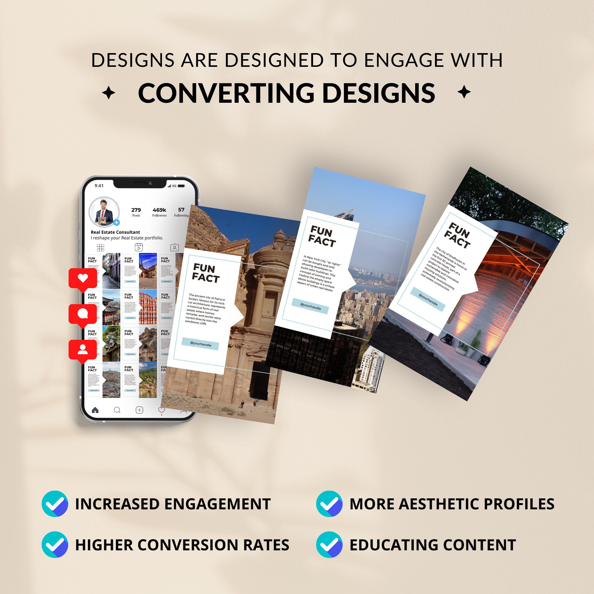 UNIQUE Real Estate Fun Facts, Real Estate Fun Facts, Fun Facts Canva ...