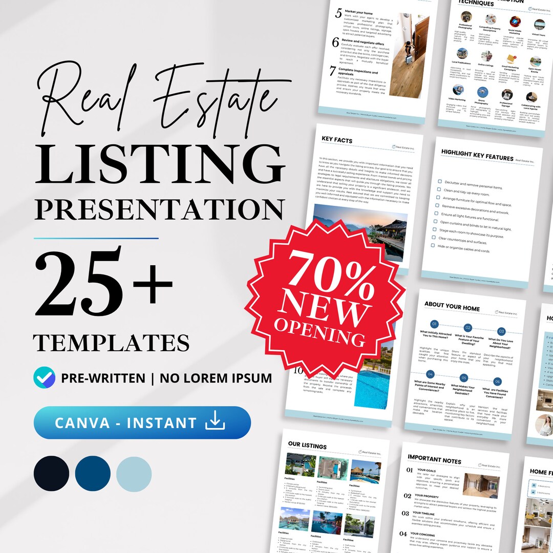 Real Estate Listing Presentation, Realtor Listing Presentation, Real ...