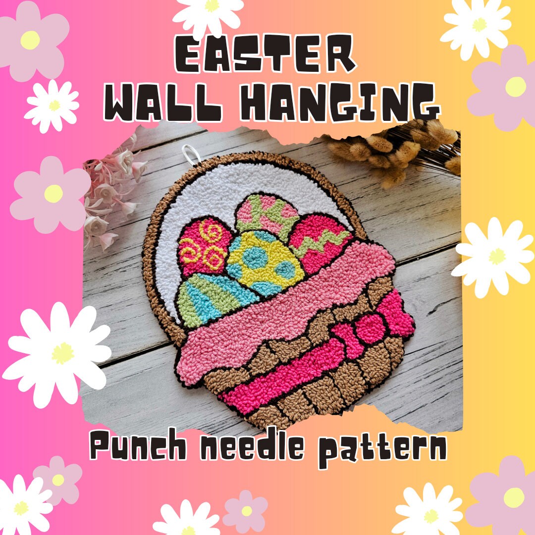 Punch Needle Easter Wall Hanging Pattern (PDF) - Etsy