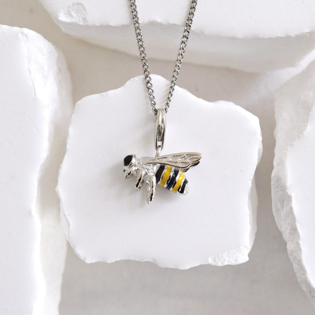 S925 Honey Bee Pendant Charm for Women Gift Bee Pendant Fine - Etsy