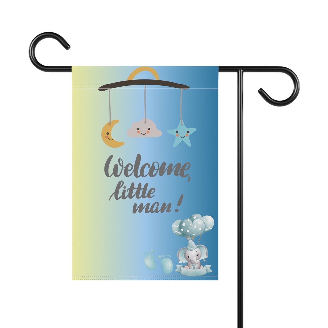 Welcome Baby Boy Garden & House Banner, Welcome Little Man - Etsy