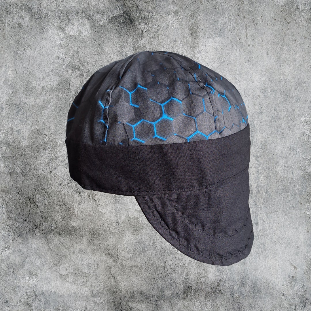 HEXAGONS Weld Cap, 100% Cotton Weld Caps, Weld Hat, Welders Cap, Welder ...