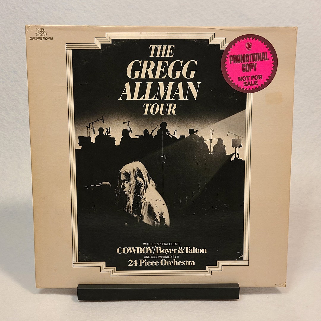 Vintage 1974 Promo, Gregg Allman - the Gregg Allman Tour | Capricorn ...