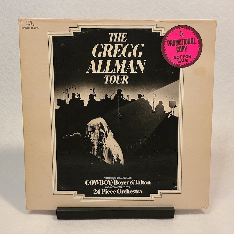 Vintage 1974 Promo, Gregg Allman the Gregg Allman Tour Capricorn ...