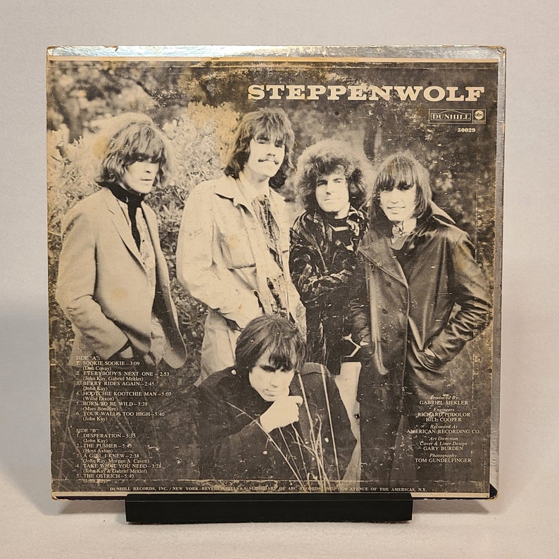 Original 1968 Release, Steppenwolf - Steppenwolf | Dunhill ABC Records ...