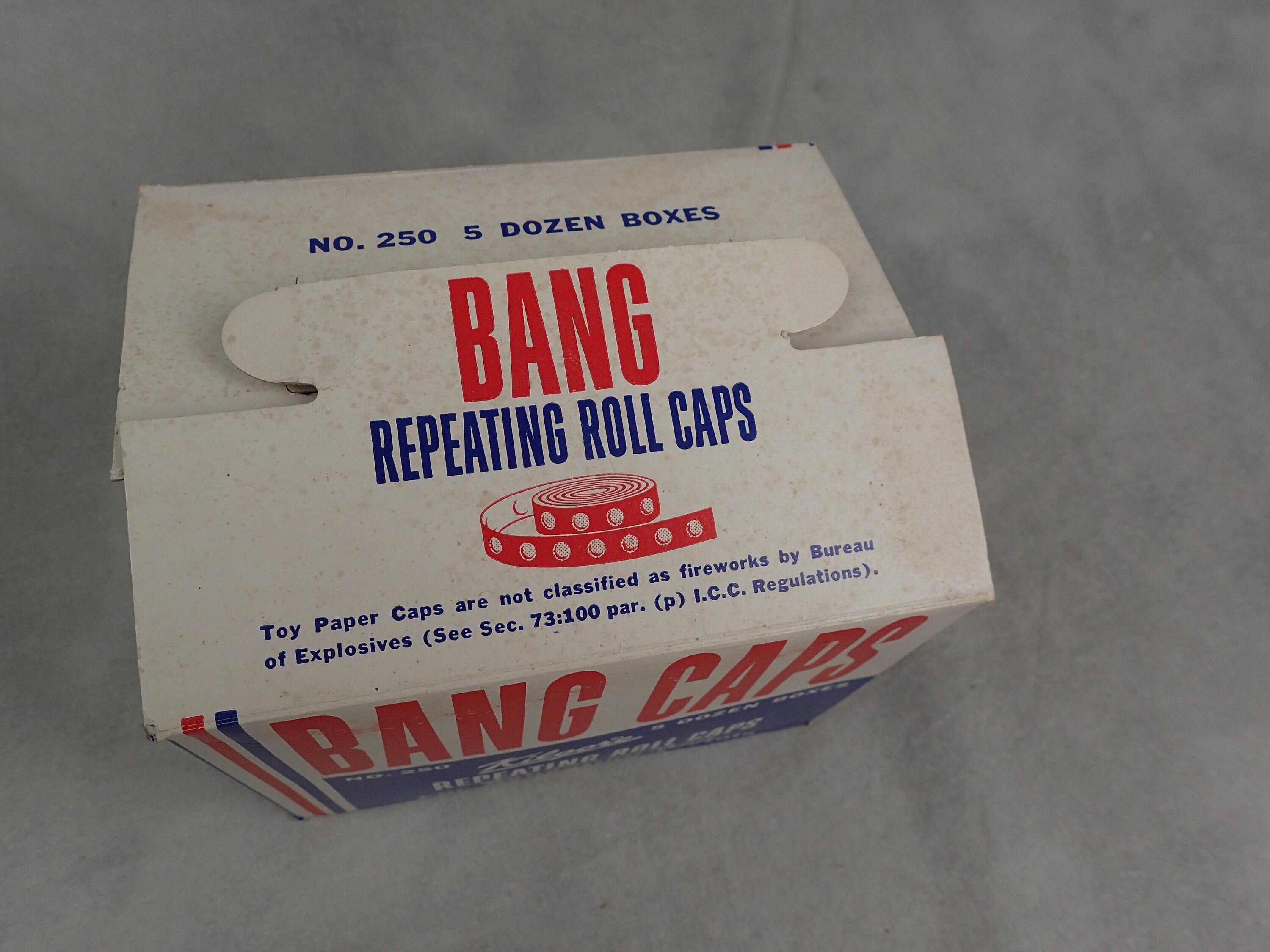 Vintage Old Stock Box of 51 Small Boxes of Kilgore Bang Caps No. 250 ...