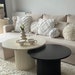 Coffee Tables Set Yin and Yang Coffee Tables Round Coffee Table Fluted ...