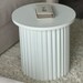 Side Table, Fluted Table, Round Fluted Table, Flower Stand, Small ...