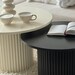 Coffee Tables Set Yin and Yang Coffee Tables Round Coffee Table Fluted ...