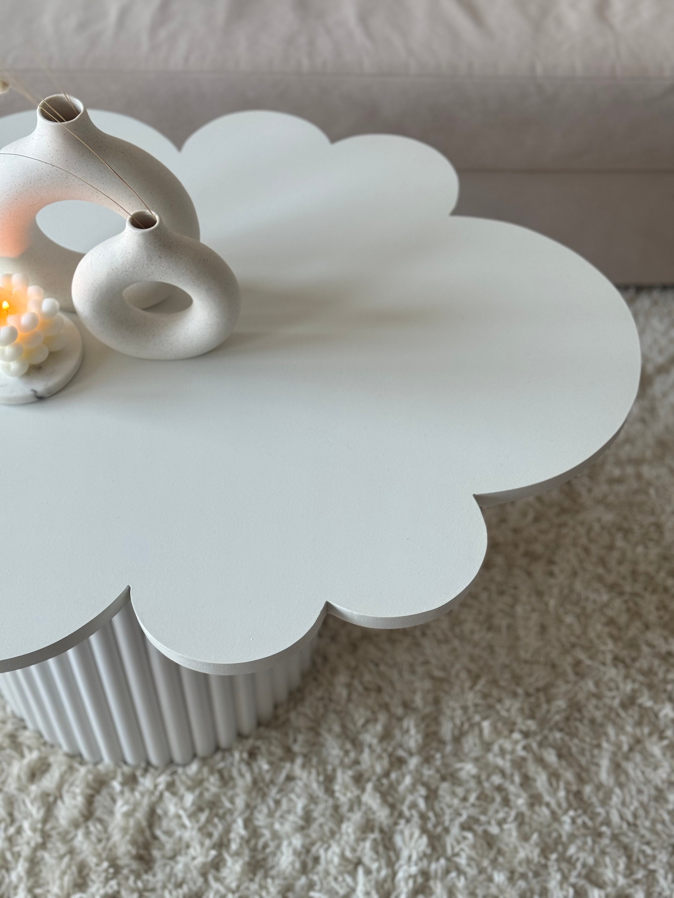 Cloud-shaped Coffee Table, Funky Coffee Table, Quirky Coffee Table, White Coffee Table - Etsy