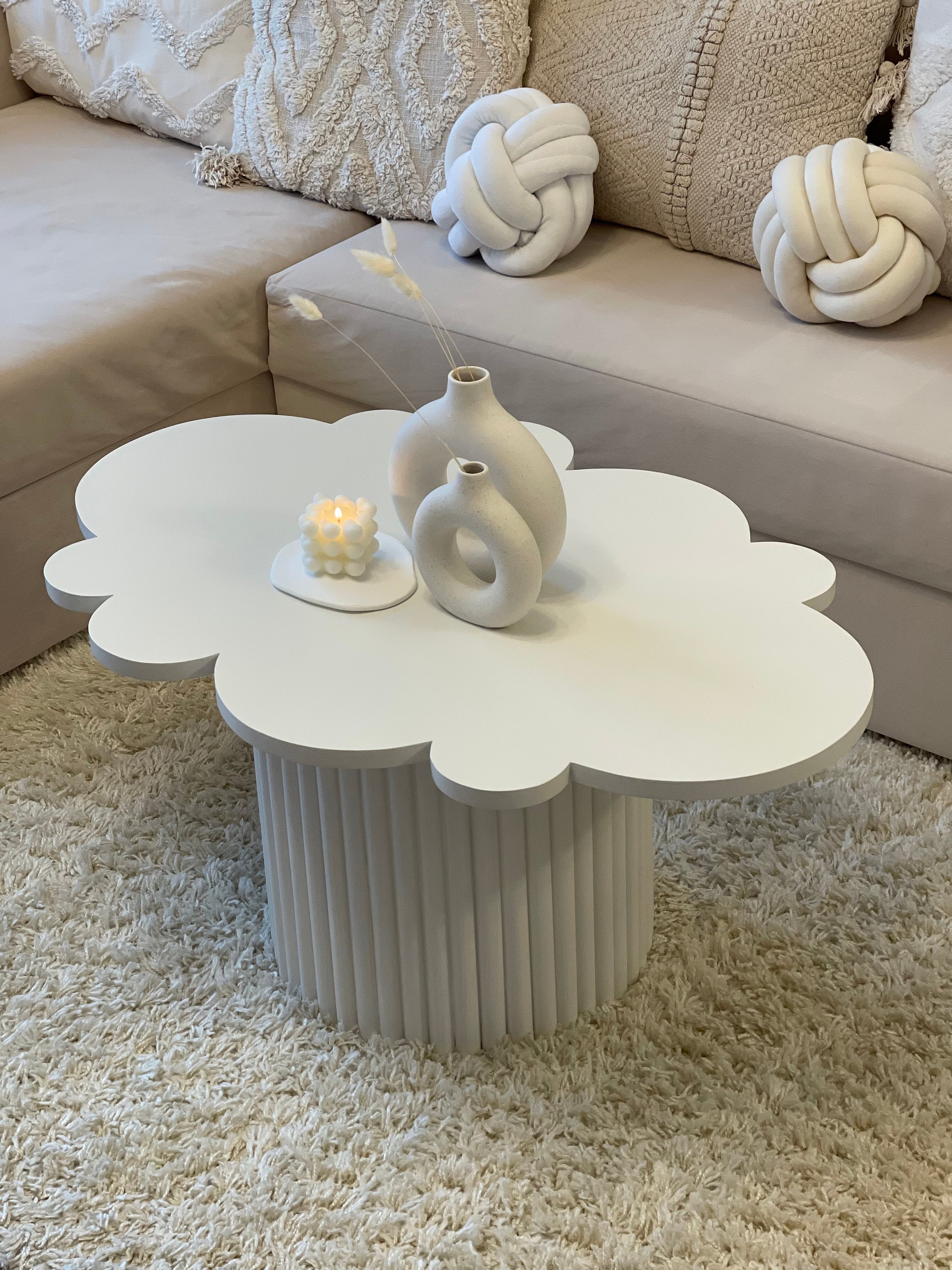 Cloud-shaped Coffee Table, Funky Coffee Table, Quirky Coffee Table, White Coffee Table - Etsy