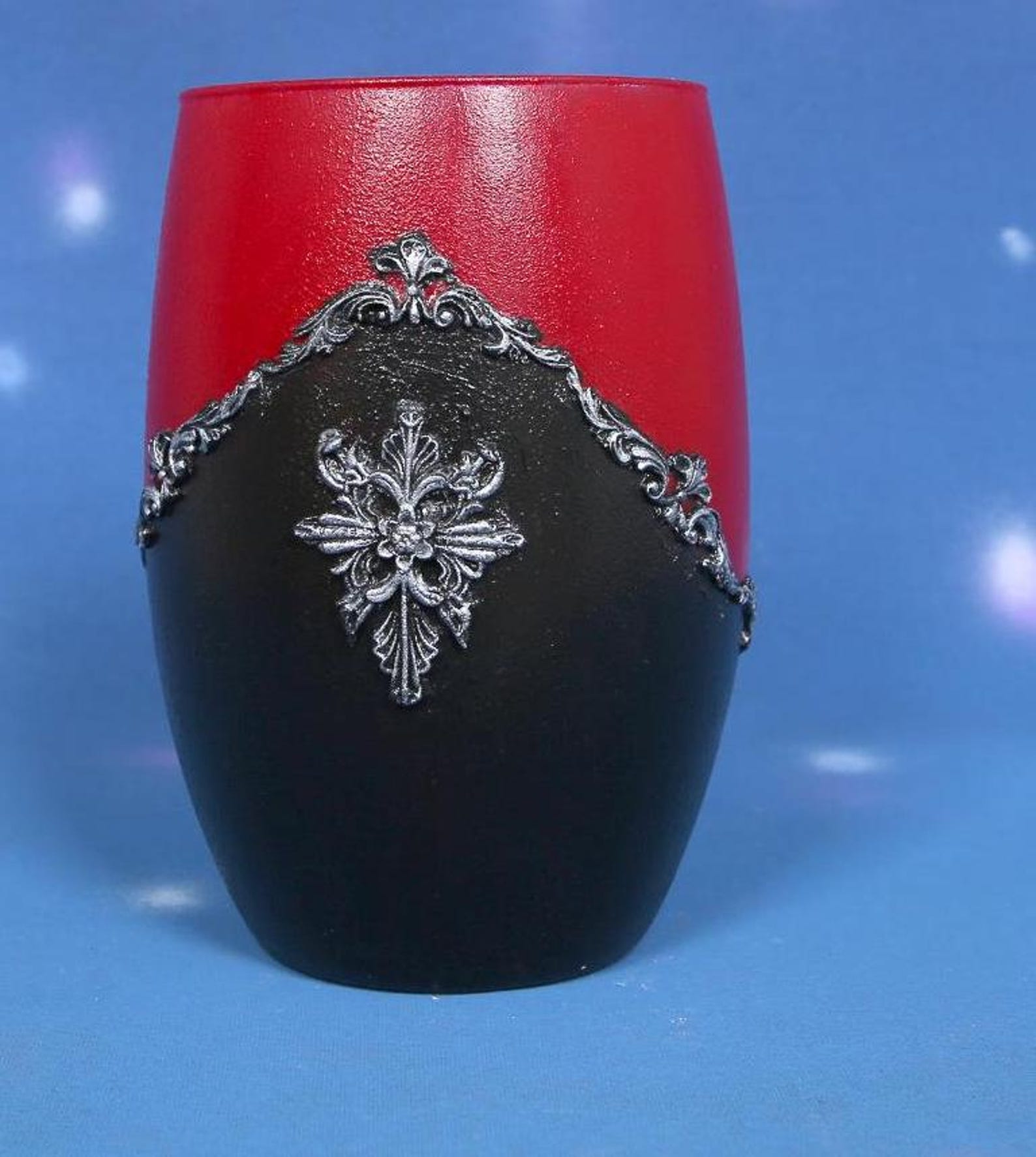 Resident Evil Village Hand Decorated Glass Vase Gift for Gamer Red ...