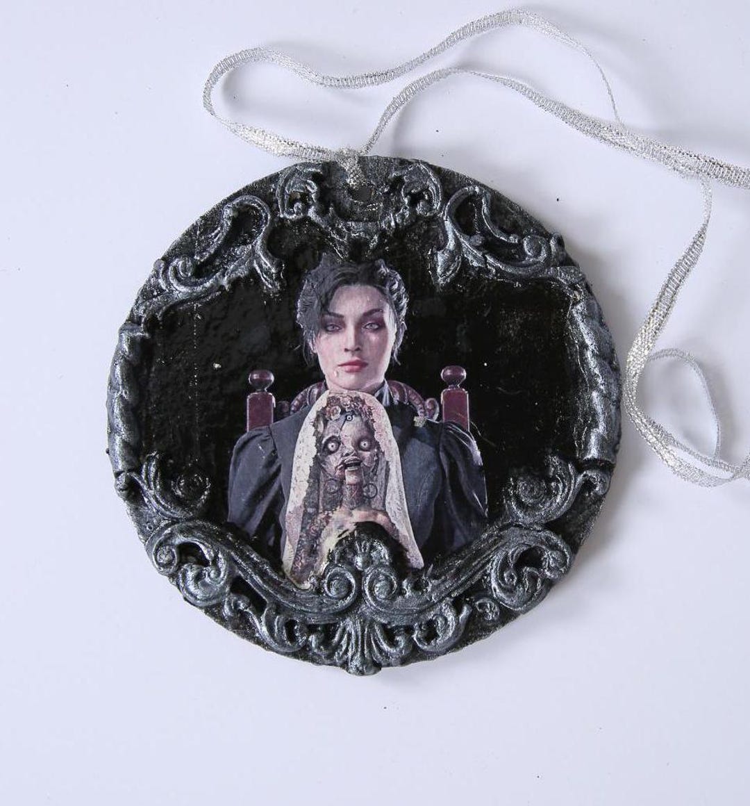 Resident Evil Village Angie Doll Christmas Ornament: Black Silver ...